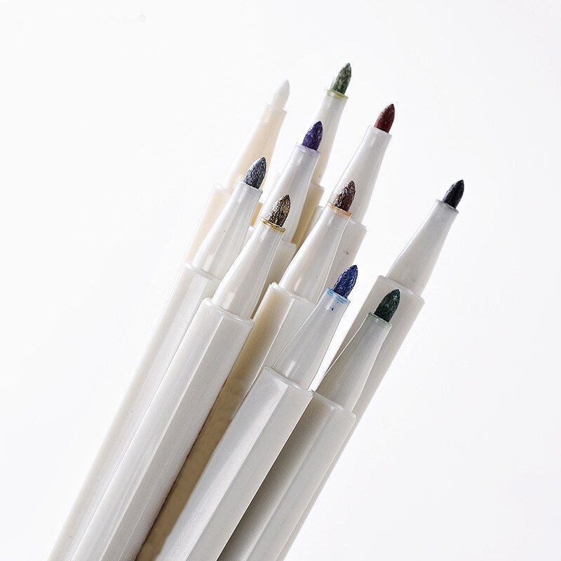 10Pcs Metallic Pens On Surface Of Paper Glass Wood... – Grandado