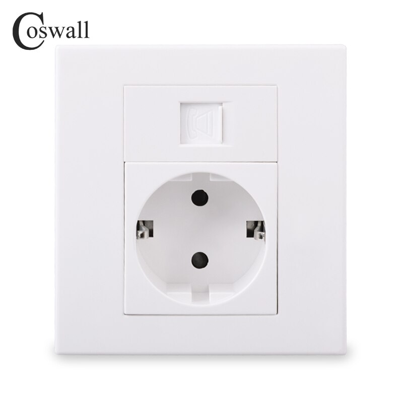 Coswall PC Panel EU Russia Spain Wall Power Socket... – Vicedeal