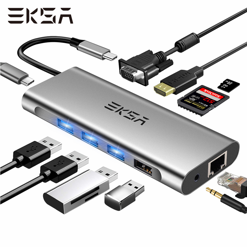EKSA ET9H USB Type C HUB 11 IN 1 USB HUB to USB 3.... – Vicedeal