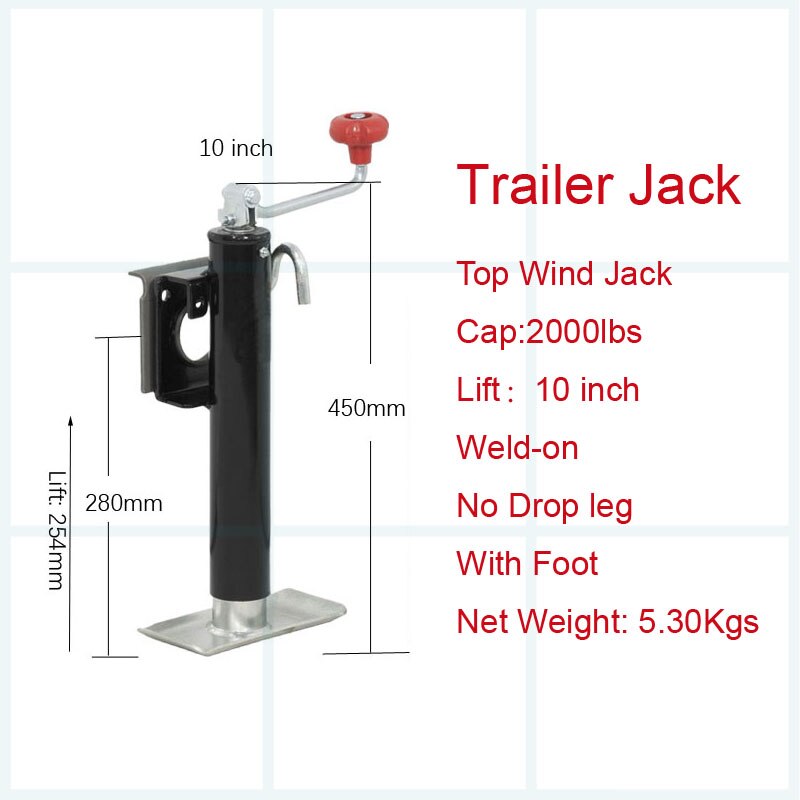 Cvp Trailer Jack TJB-2002-B Swivel Weld-On Camper ... – Vicedeal