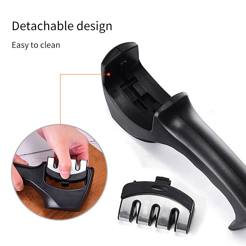 Knife Sharpener Stainless Steel 3 Stages Kitchen T... – Grandado