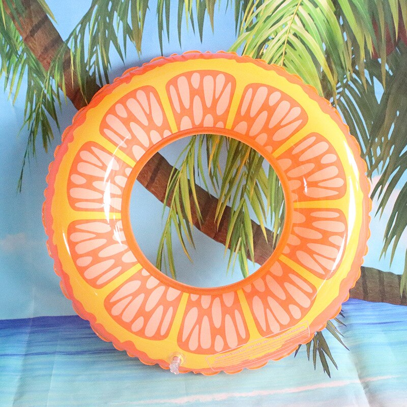 INS Style Inflatable Rainbow Swimming Tube Orange ... – Grandado
