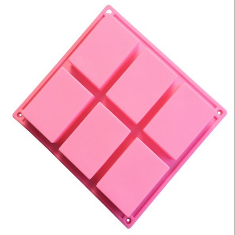 6 Holes Basic Rectangle Silicone Soap Mold Mould C... – Grandado