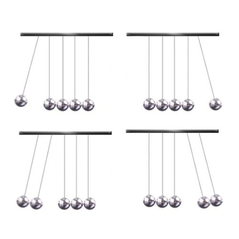 Newton's Cradle Steel Balance Ball Physics Science... – Grandado