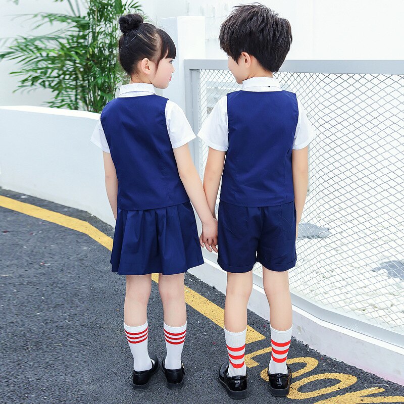 Summer school uniforms kindergarten sets of clothi... – Vicedeal