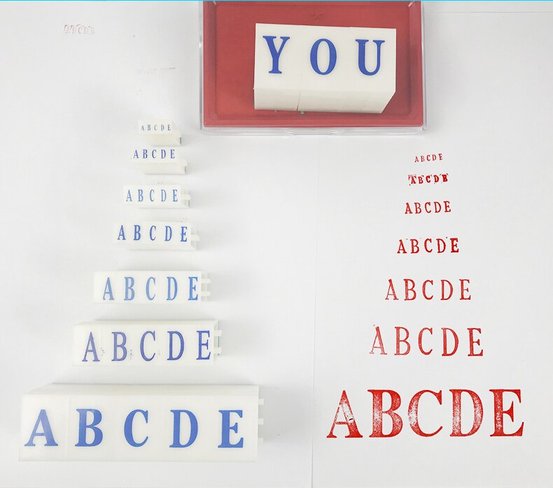 A to Z Letters English Stamp Digital Symbol Seal S... – Grandado