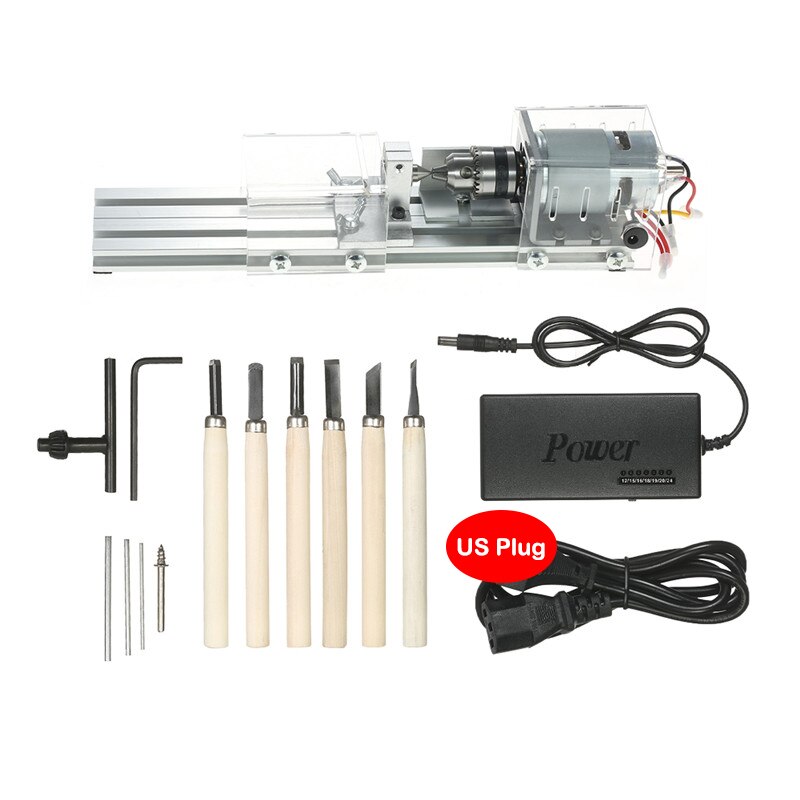 12-24V Mini Lathe Machine Wood Lathe Drill Rotary ... – Grandado