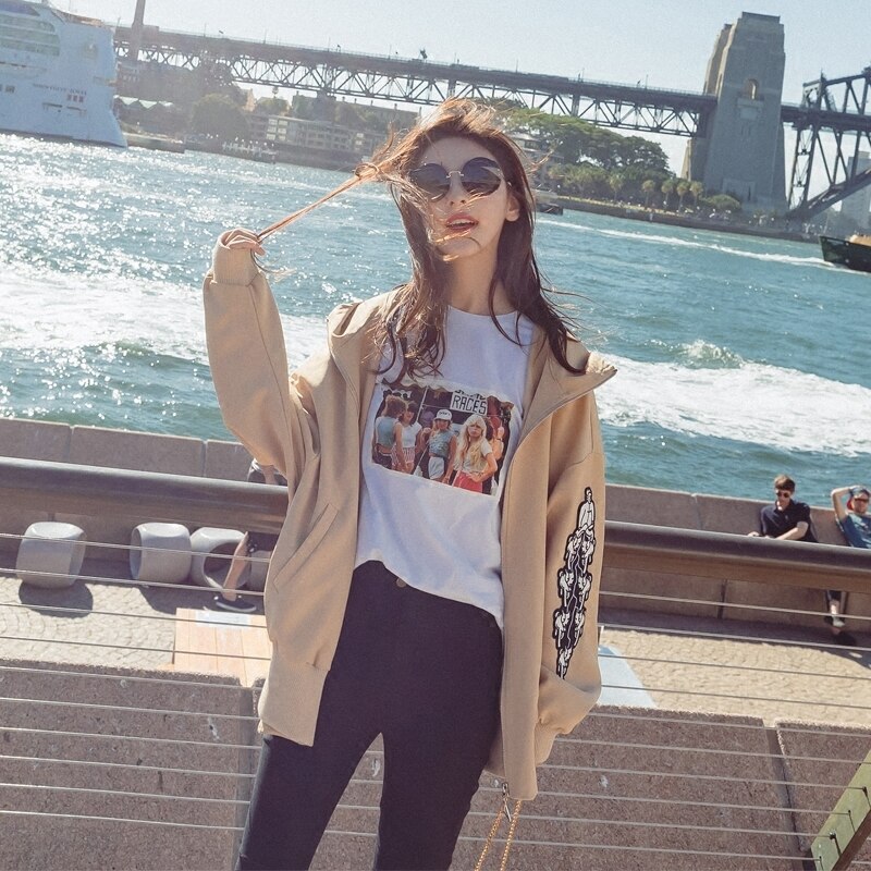 Spring Autumn Women Jacket Korean Chic Loose Batwi... – Vicedeal