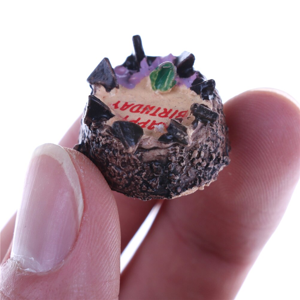 est 1:12 Scale Dollhouse Miniatures Chocolate Cake... – Grandado