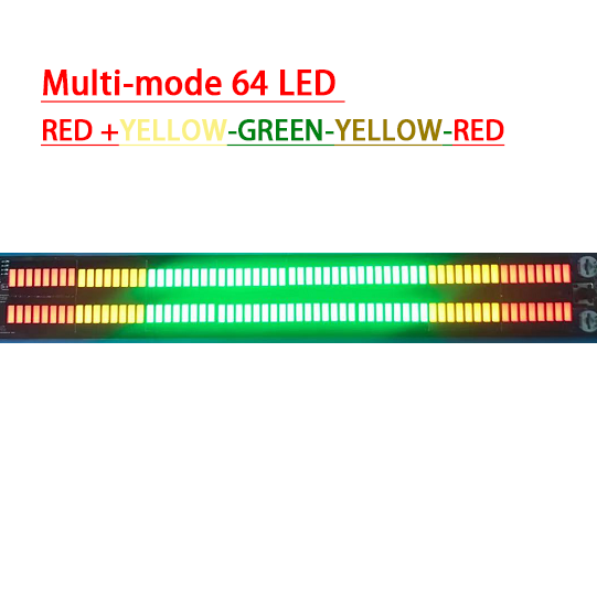 Multi-mode 64 LED Stereo Music Spectrum light Audi... – Vicedeal