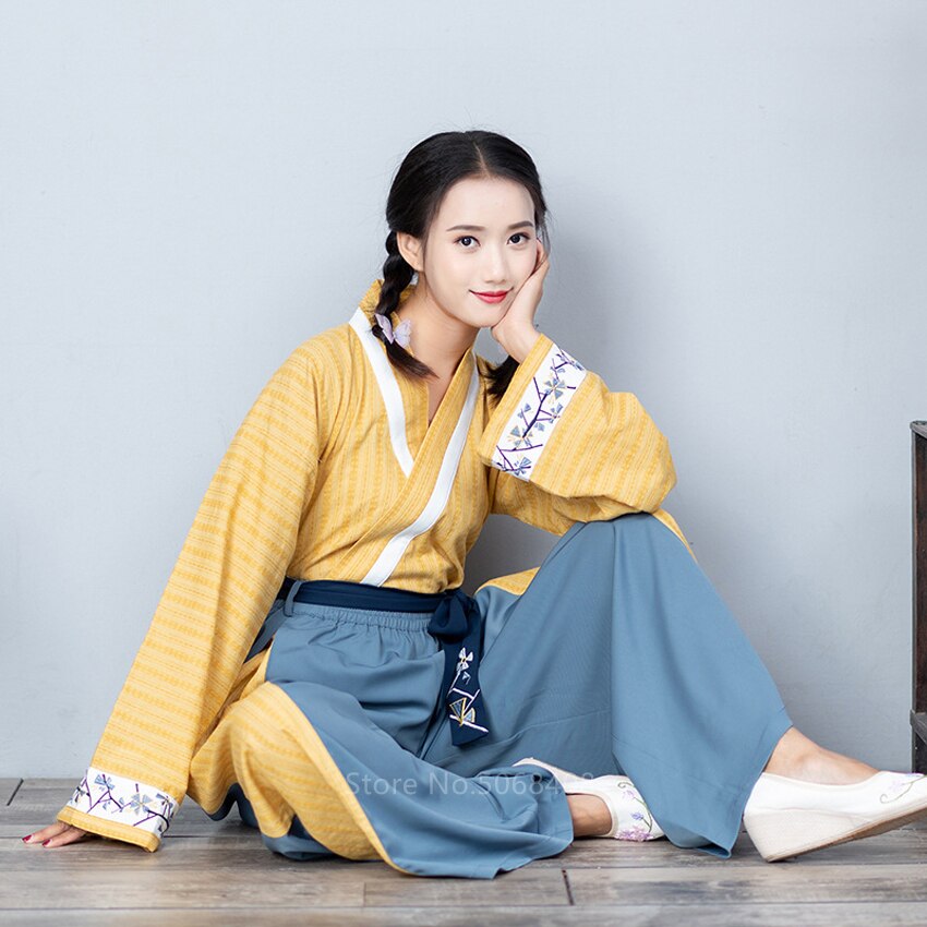 Japanese Style Kimono Dress for Women Retro Lace U... – Grandado