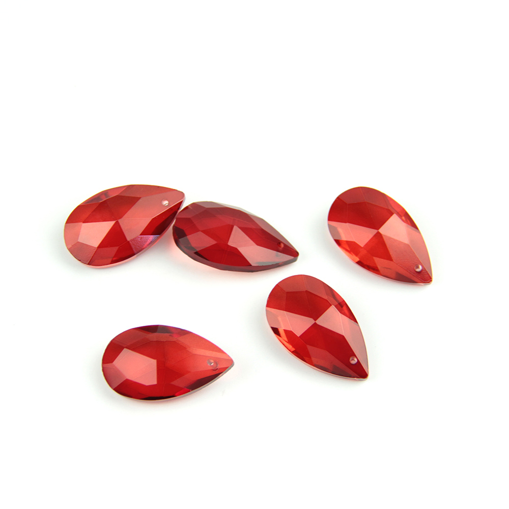 Colorful 1 Hole 38mm 10PCS/Lot Crystal Teardrop Be... – Grandado