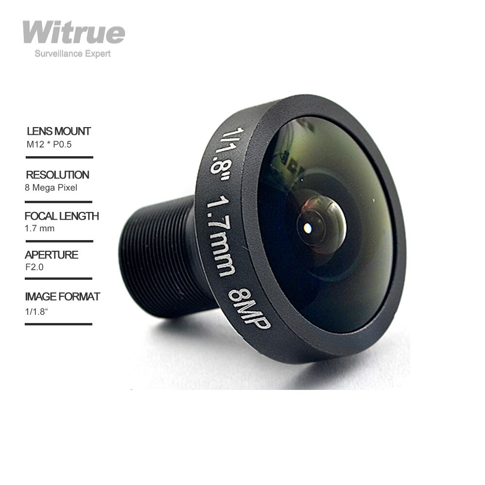 Witrue 4K CCTV Lens 8Megapixel Fisheye 1/1.8 Inch ... – Grandado