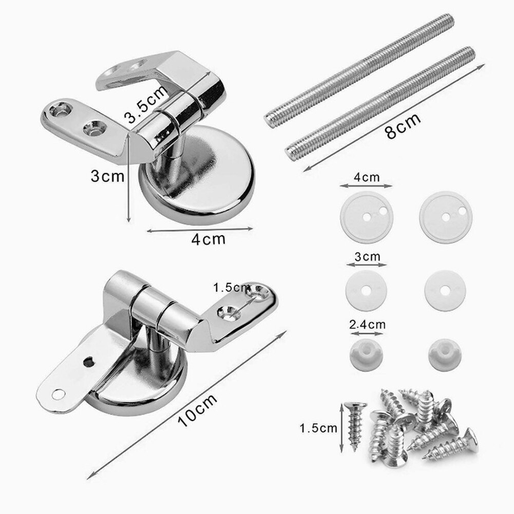 2pcs/set Zinc Alloy Toilet Hinges Set Screw Extend... – Vicedeal