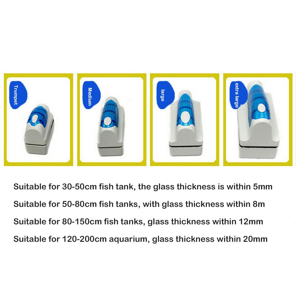 Magnetic Aquarium Fish Tank Cleaning Brush Glass A... – Grandado