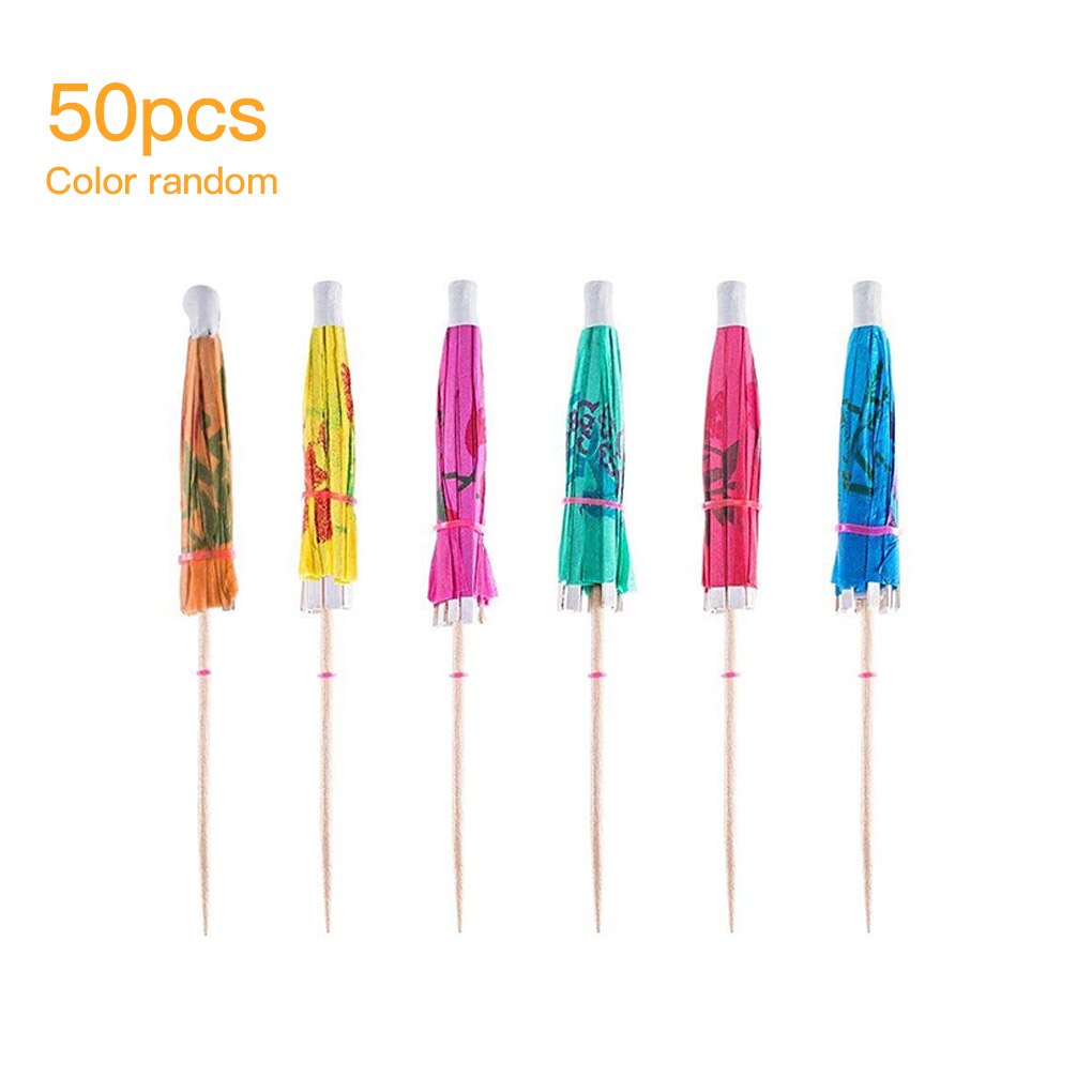 50Pcs Mini Umbrella Drinking Straw Umbrella Fruit ... – Grandado