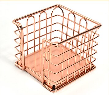 Boîte de papeterie créative en métal or Rose, pani... – Grandado