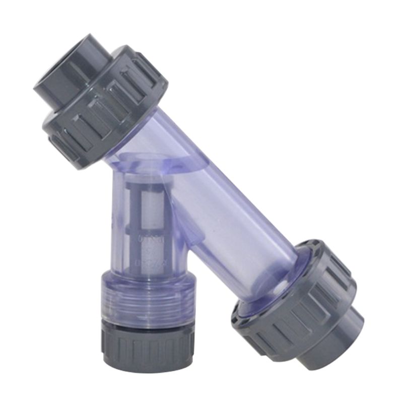 Transparent PVC Y-shaped filter fish tank PVC pipe... – Vicedeal