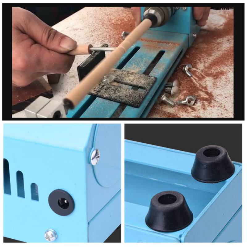 150W Mini Wood Lathe Beads Grinding Polisher Elect... – Grandado