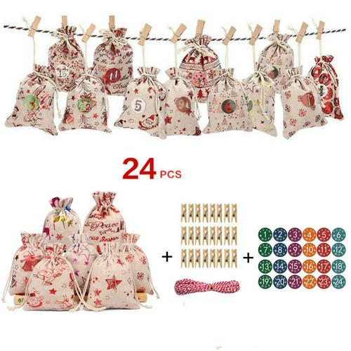 24/set Decorative And Hanging Small Cloth Bags Adv... – Grandado