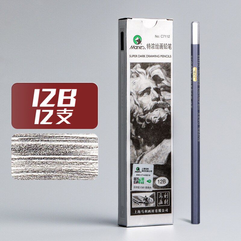 12B / 14B Thick Graphite Pencil Is Used for Sketch... – Grandado