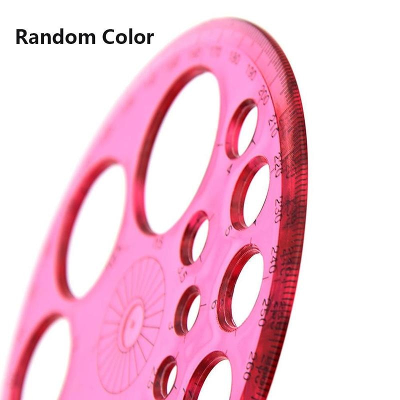 1pc 360 Degree Full Circle Protractor Ruler 4 Colo... – Vicedeal