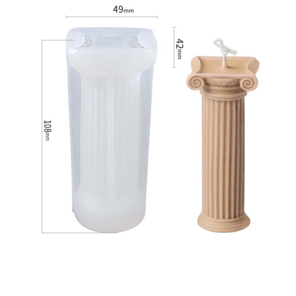 Diy Roman Pillar Column Candle Epoxy Mold Model Pl... – Grandado