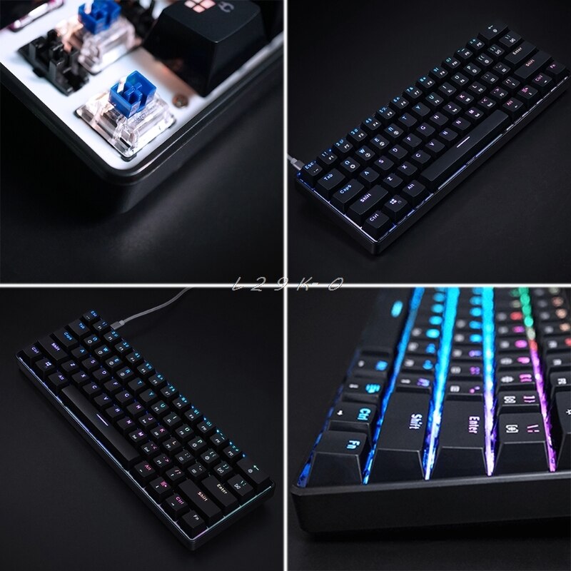 Pre-order GK61 SK61 61 Key Mechanical Keyboard USB... – Vicedeal