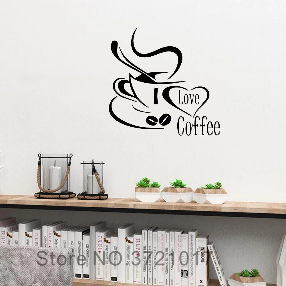 3D Coffee Vinyl Wall Stickers Art Decal Coffee Sho... – Vicedeal