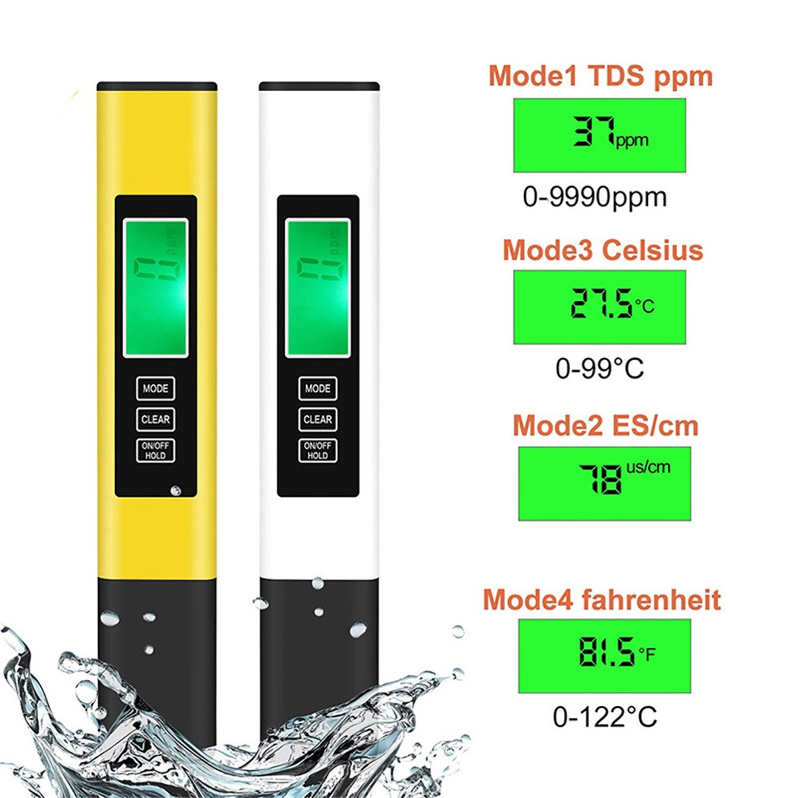 Tds-3 Meter Temp Ppm Digitale Lcd Tester Tap Water... – Vicedeal