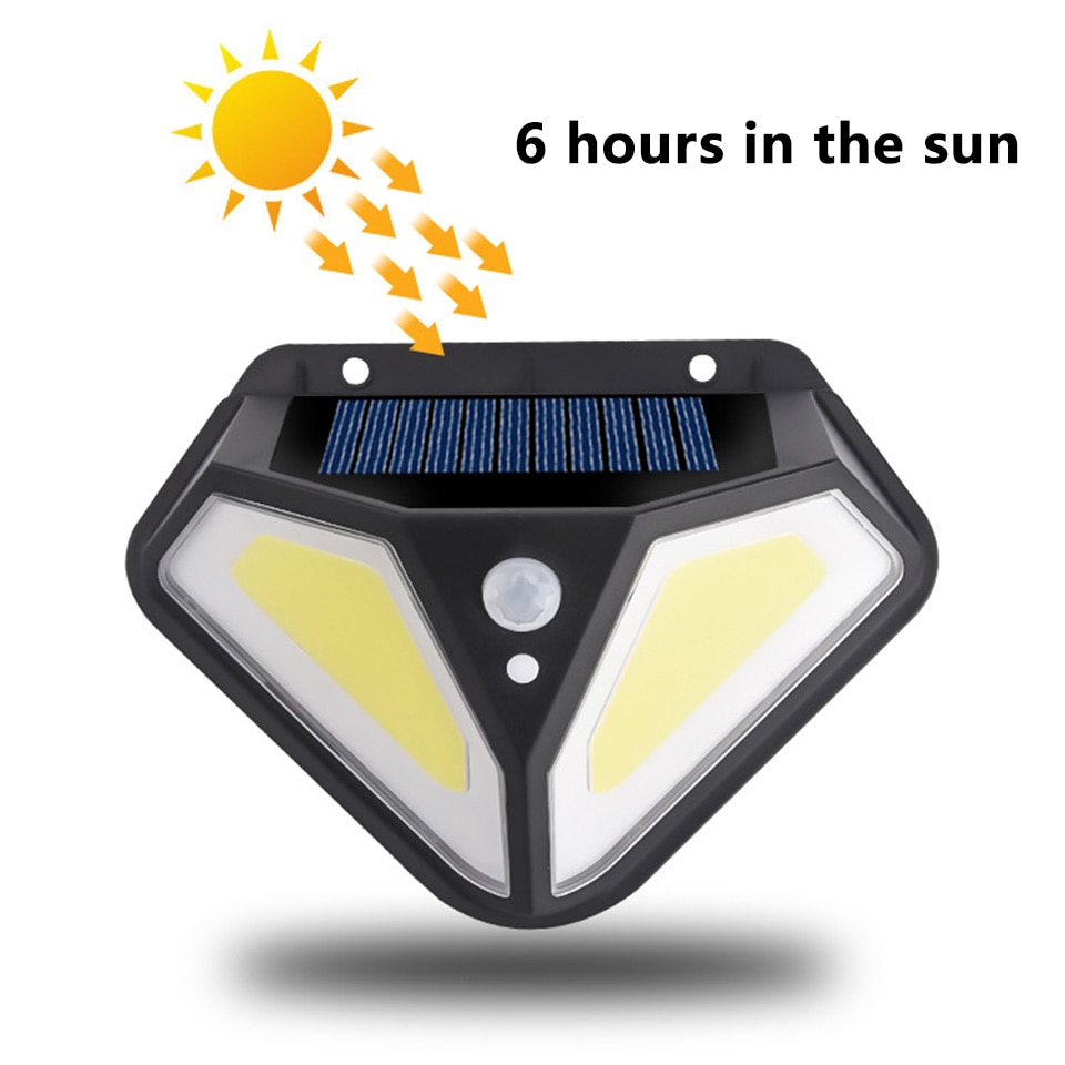 COB LED Solar Light Ingebouwde batterij Buitenwand... – Grandado