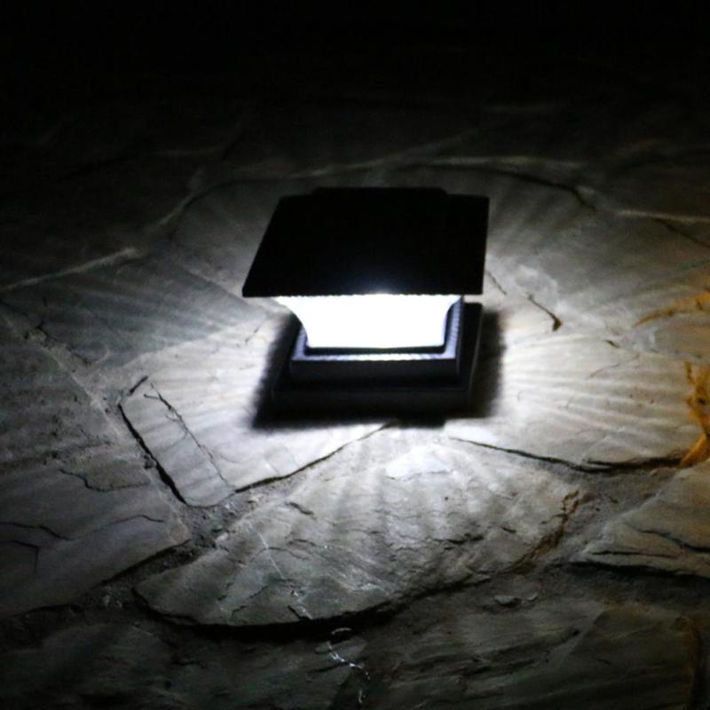 Solar Power LED Pillar Lamp Outdoor Garden Fence L... – Grandado