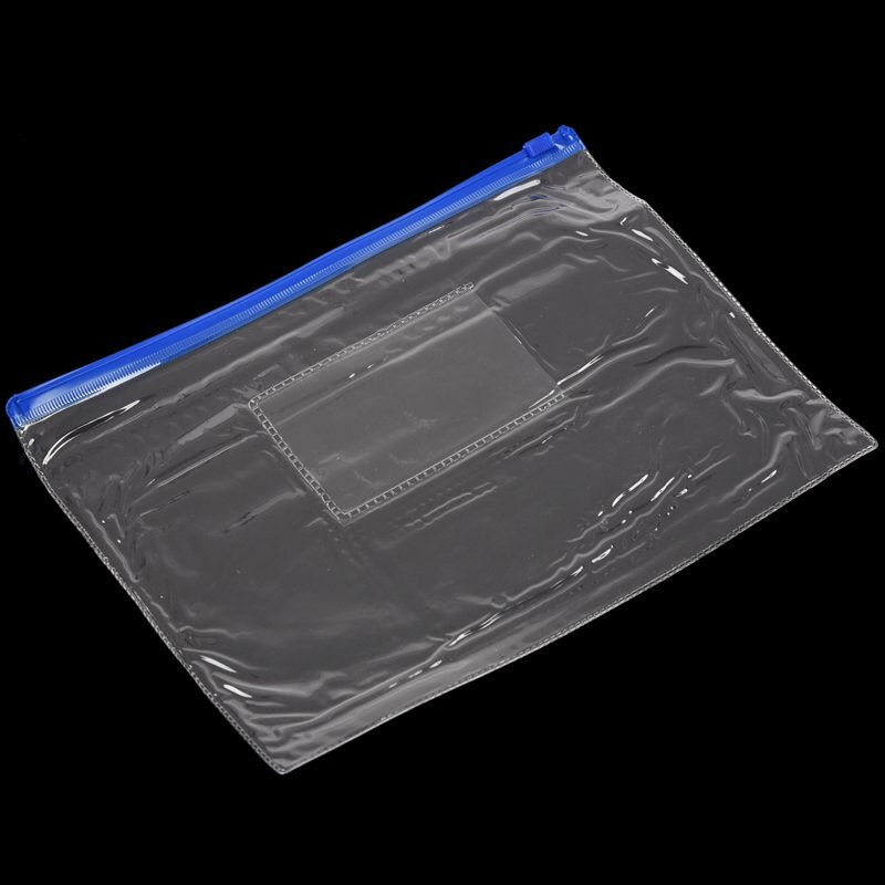 12 x A5 Blue Zip Zippy Bags -Document Clear Plasti... – Grandado