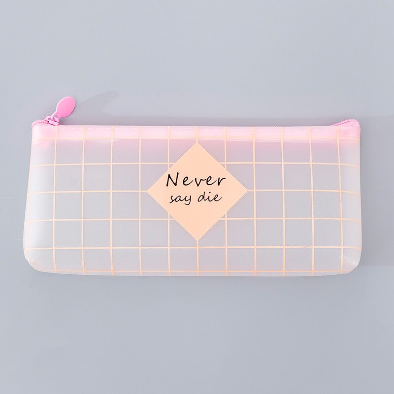 Simple Pink Pencil Case School Supplies Cute Penci... – Grandado