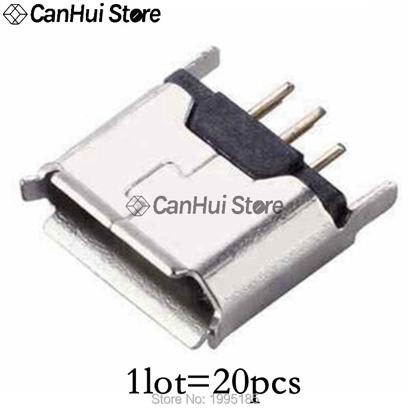 20-60pcs 5 Pin SMT Socket Connector Micro USB Type... – Vicedeal