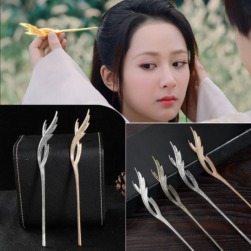Gold Metal Haar Clip Veer Kwastje Haarspeld Hoofdd... – Grandado