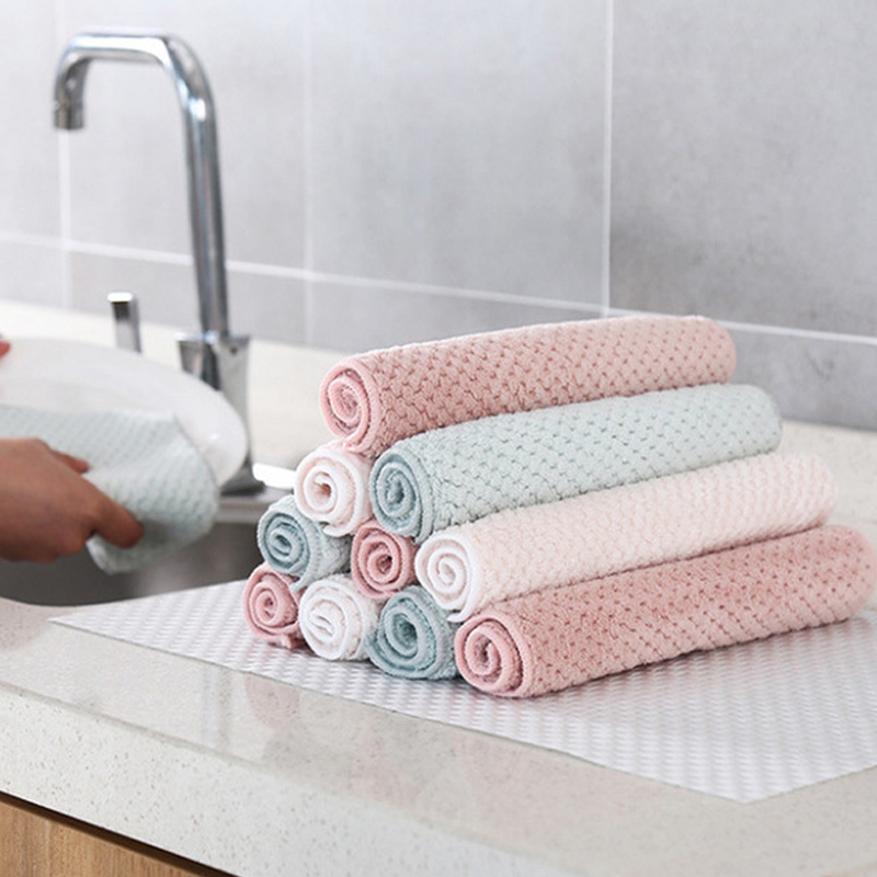 3PCS/Lot Soft Fleece Cleaning Towel 25 x 25cm Abso... – Vicedeal