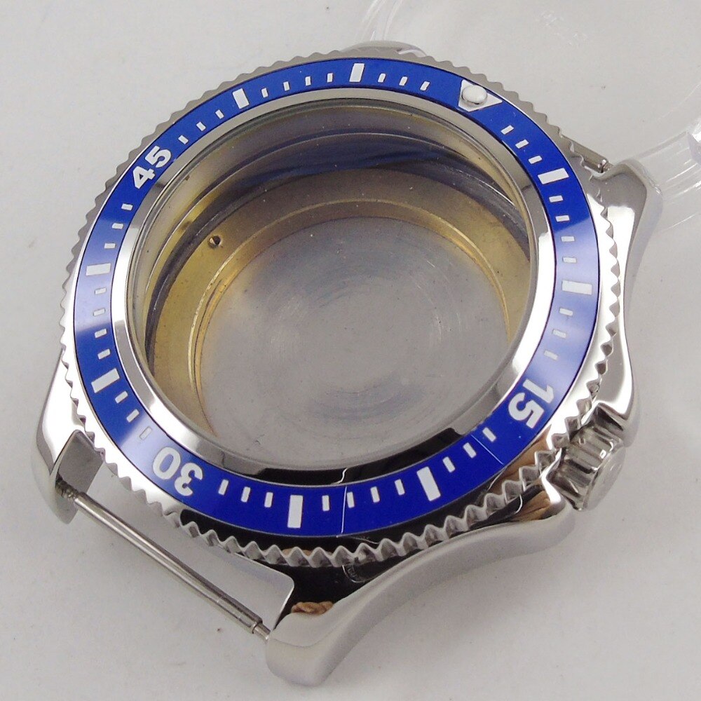 Solid 44mm 316L Stainless Steel Case Ceramic Bezel... – Grandado