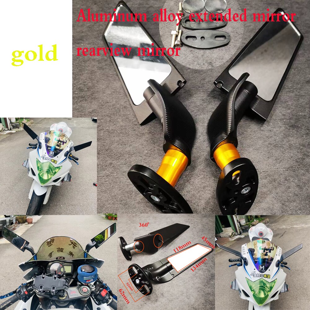 Motorcycle Mirrors Modified Wind Wing Adjustable R... – Grandado