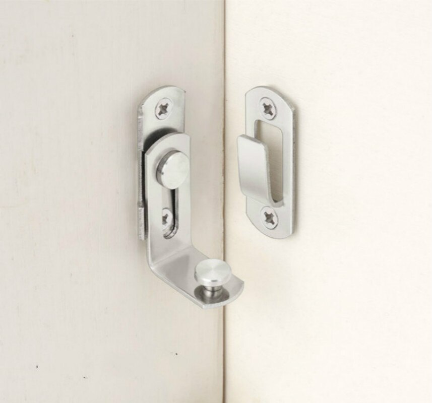 Stainless steel sliding door hook lock,90 angle Ha... – Grandado