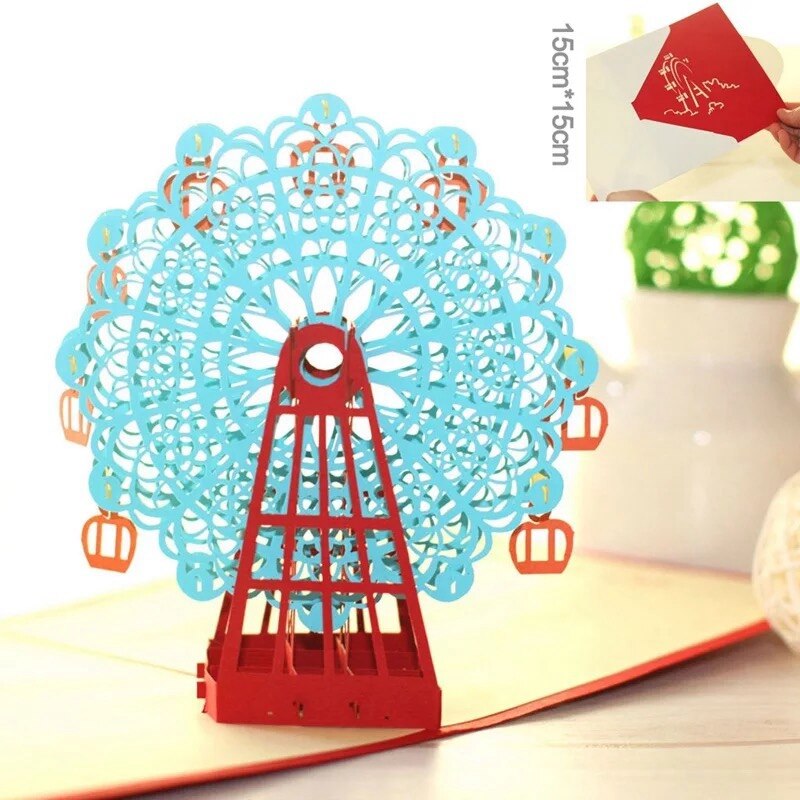 3D Pop-Up Cards Flowers Birthday Card Anniversary ... – Vicedeal