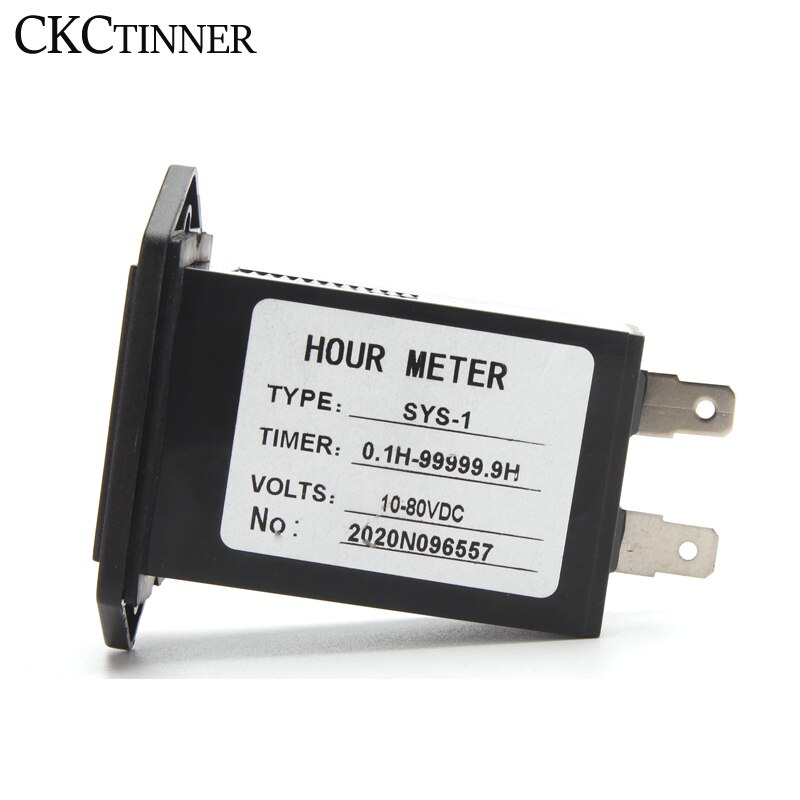 SYS-1 6 Digits DC 10-80V AC 100-250V Hour Meter di... – Vicedeal
