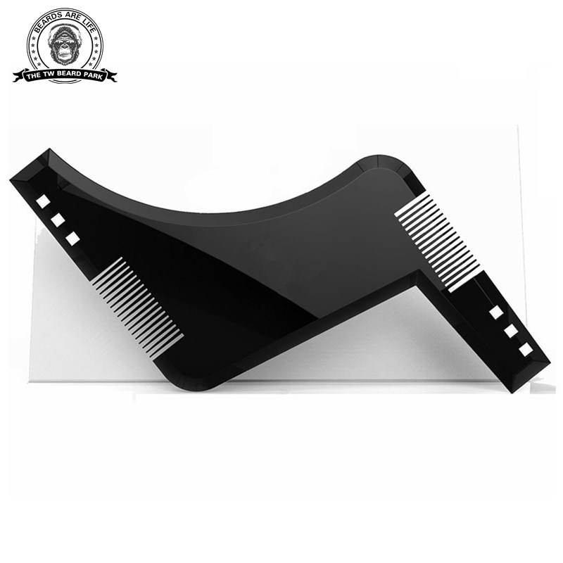Premium Beard Shaping Tool with Inbuilt Comb for P... – Grandado