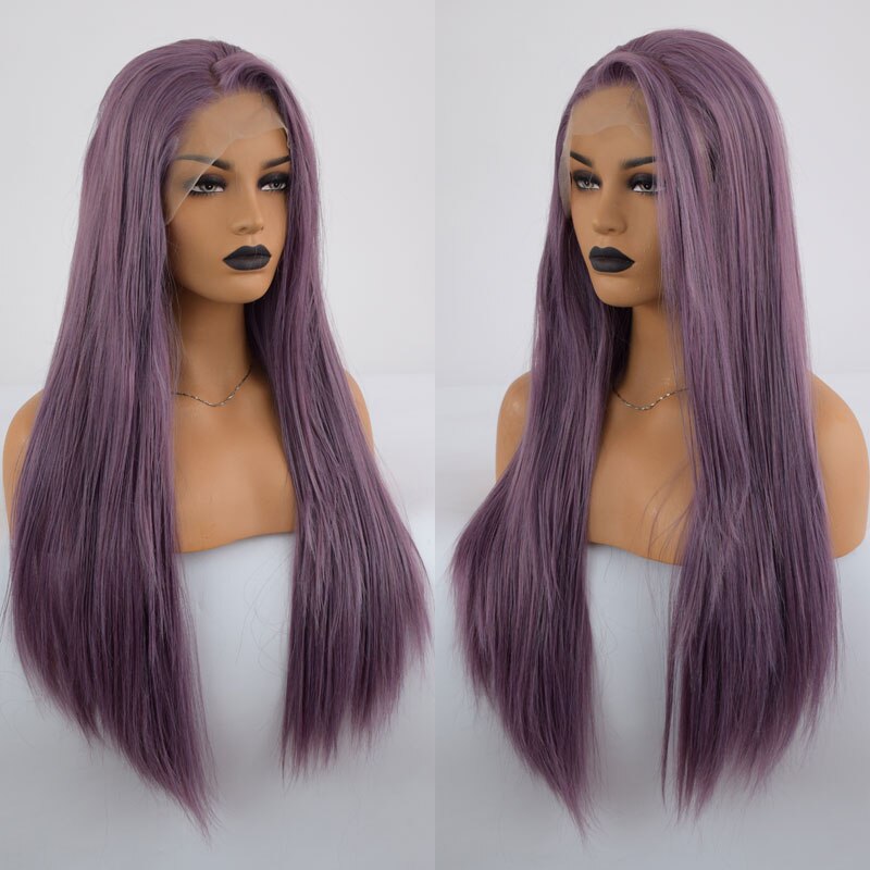 Bombshell Purple 13*3 Synthetic Lace Front Wig Ms.... – Grandado