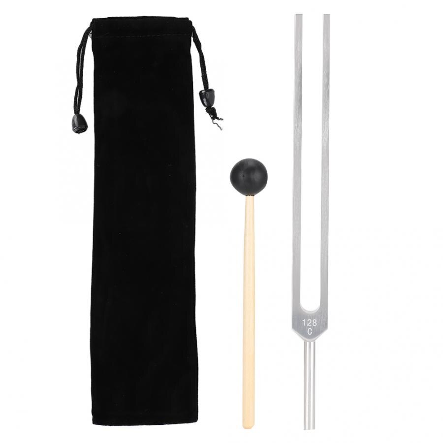 128HZ Aluminum Alloy Tuning Fork Wood Hammer Sound... – Vicedeal