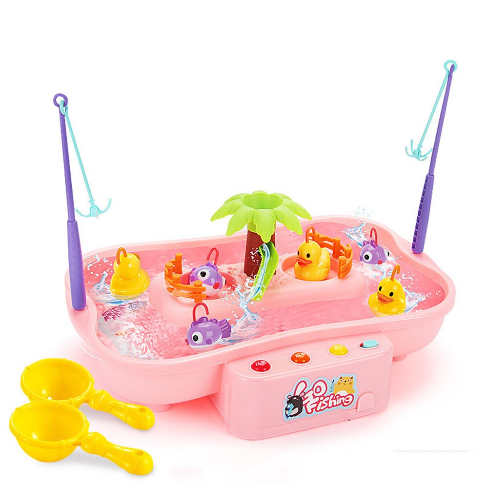Kids Fishing Toys Electric Water Cycle Music Light... – Grandado