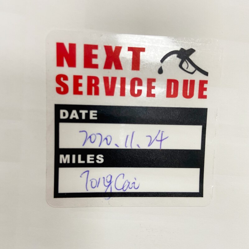 200PCS Oil Change/Service Reminder Stickers Lables... – Grandado