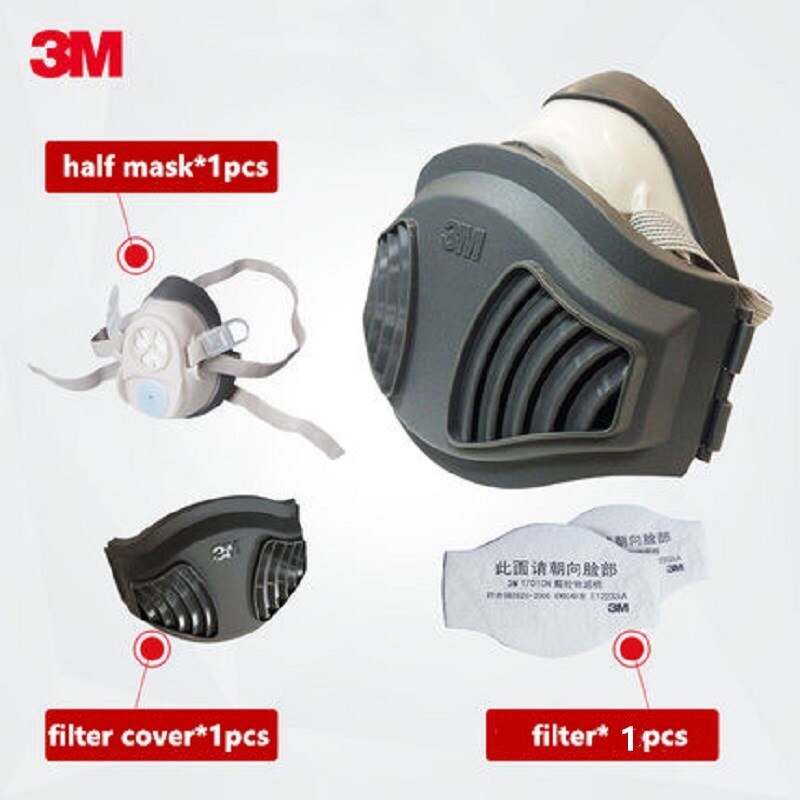 Mascarilla Industrial de media cara con respirador... – Grandado