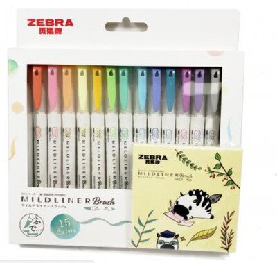 15pcs/set Zebra Wft8 Mildliner Liner Double Head H... – Grandado