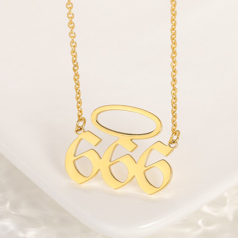 111 222 333 444 555 666 777 888 999 Devil Necklace... – Grandado